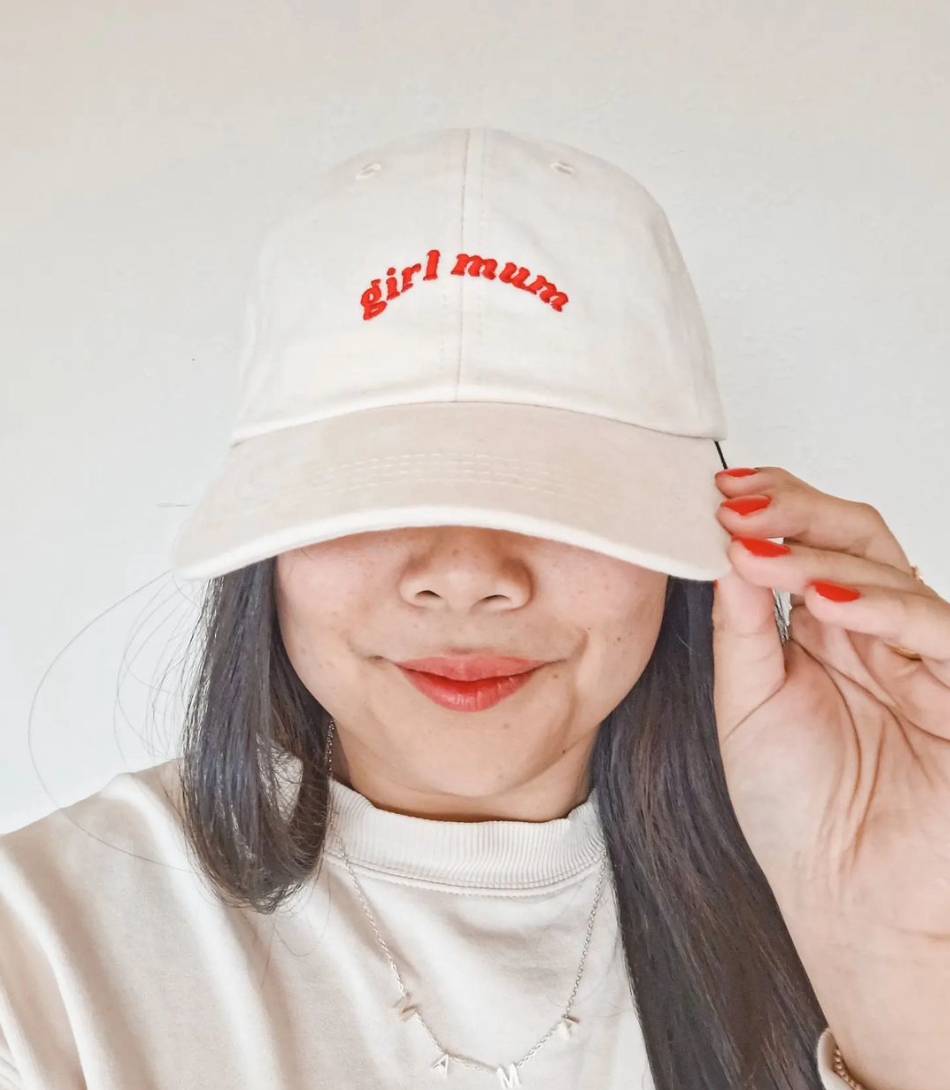 Beige Girl Mum Cap – Babe Bump & Beyond