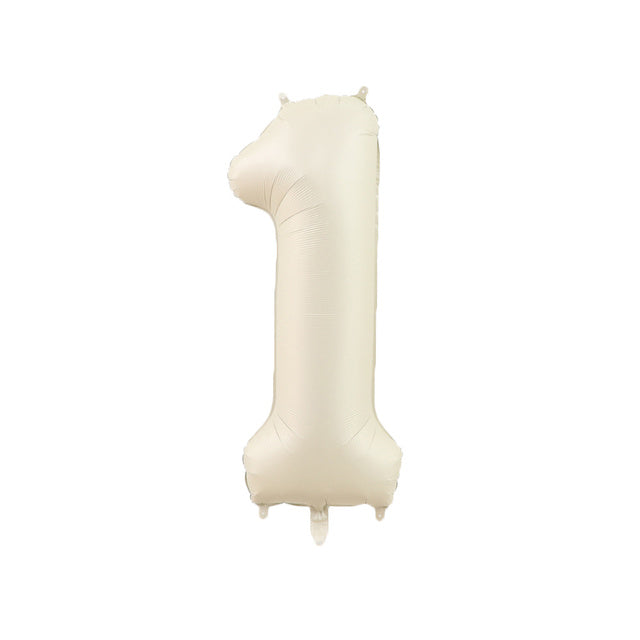 One Cream Number Balloon – Babe Bump & Beyond
